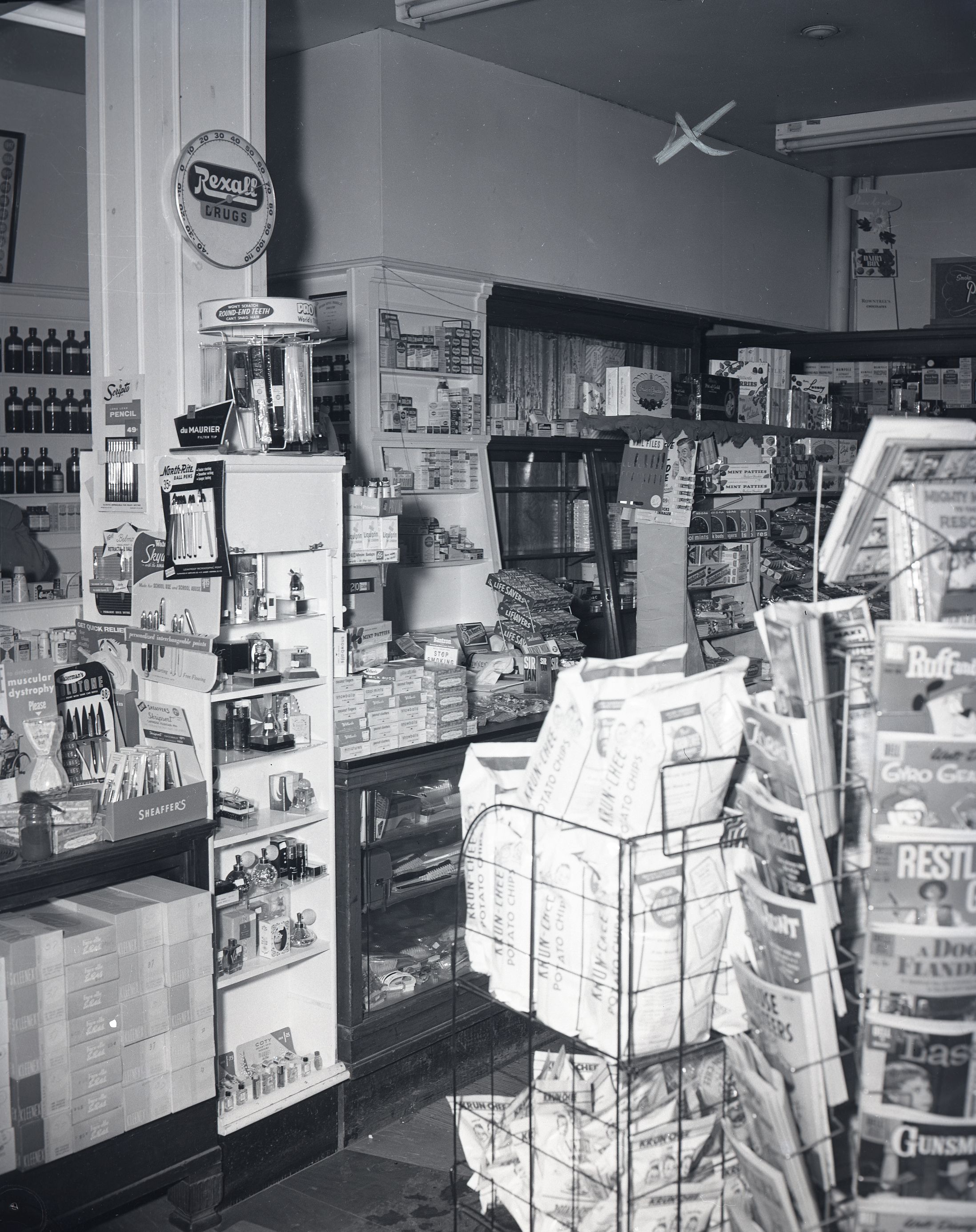Paterson's Drug Store, 2198 Wyandotte Street West, Interior, March 1960 ...