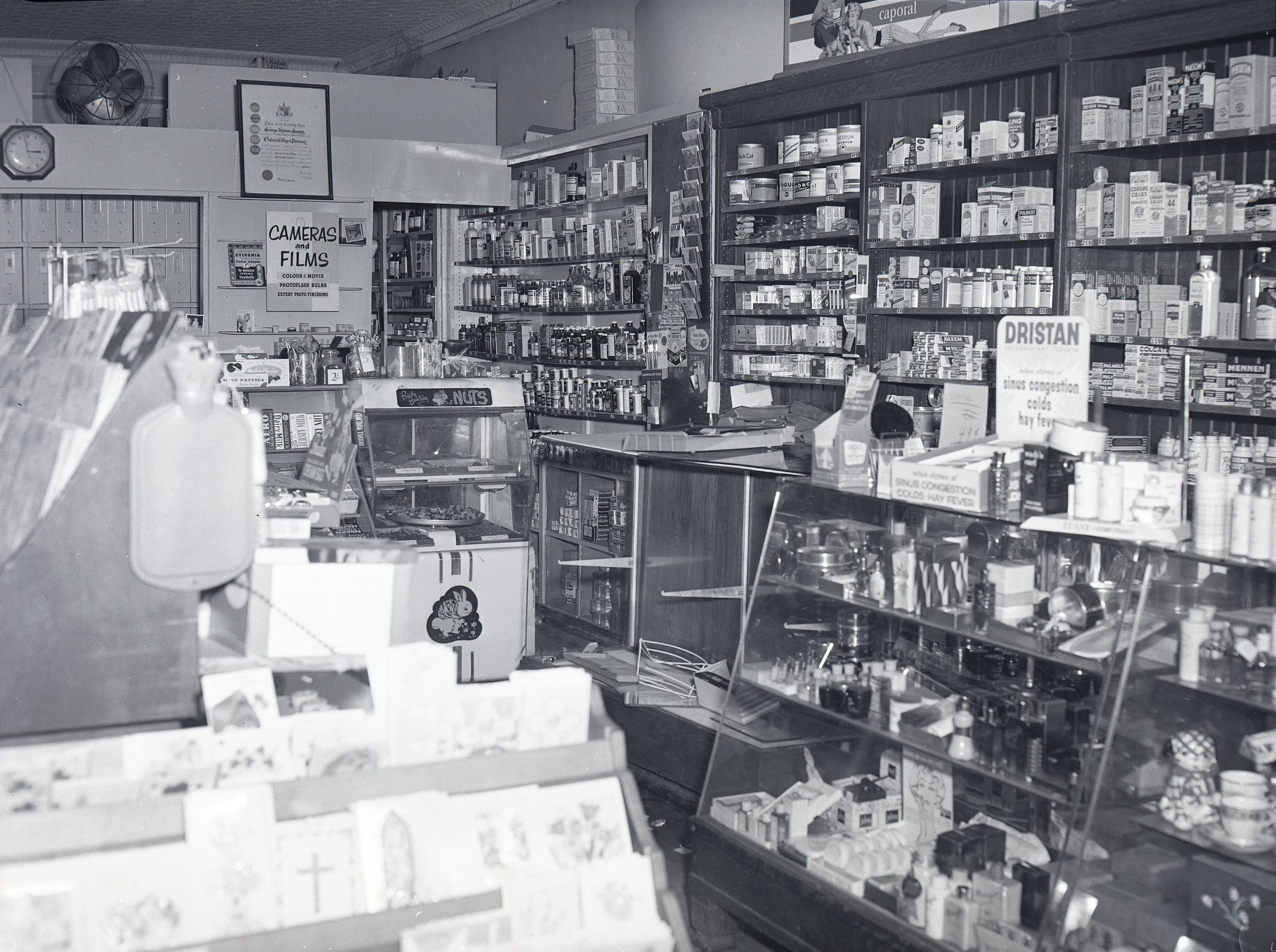 Maguire's Drug Store, 401 Shepherd Street West, Interior, March 1959 ...